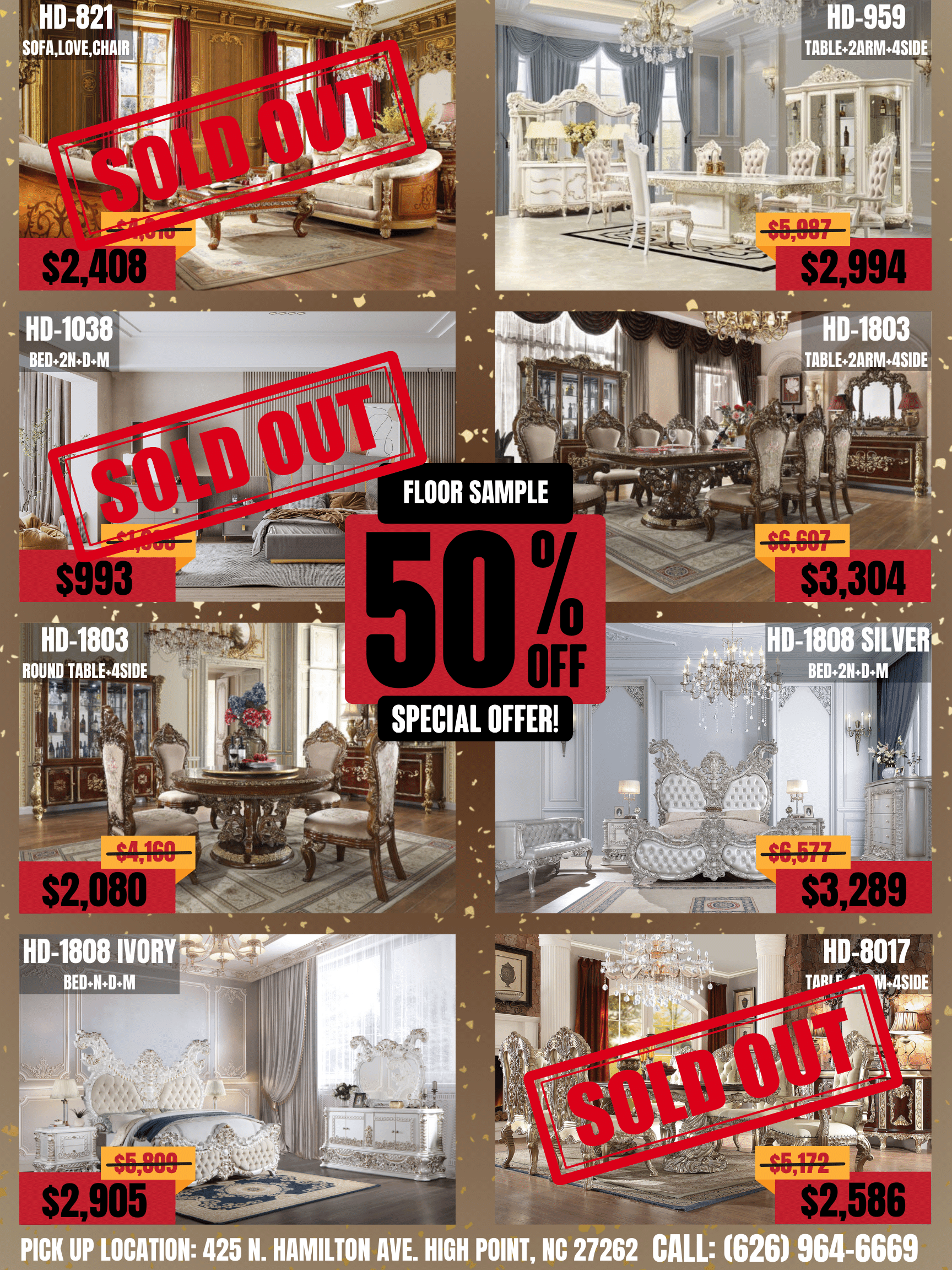 FLOOR MODEL PROMO – Homey Design Inc.