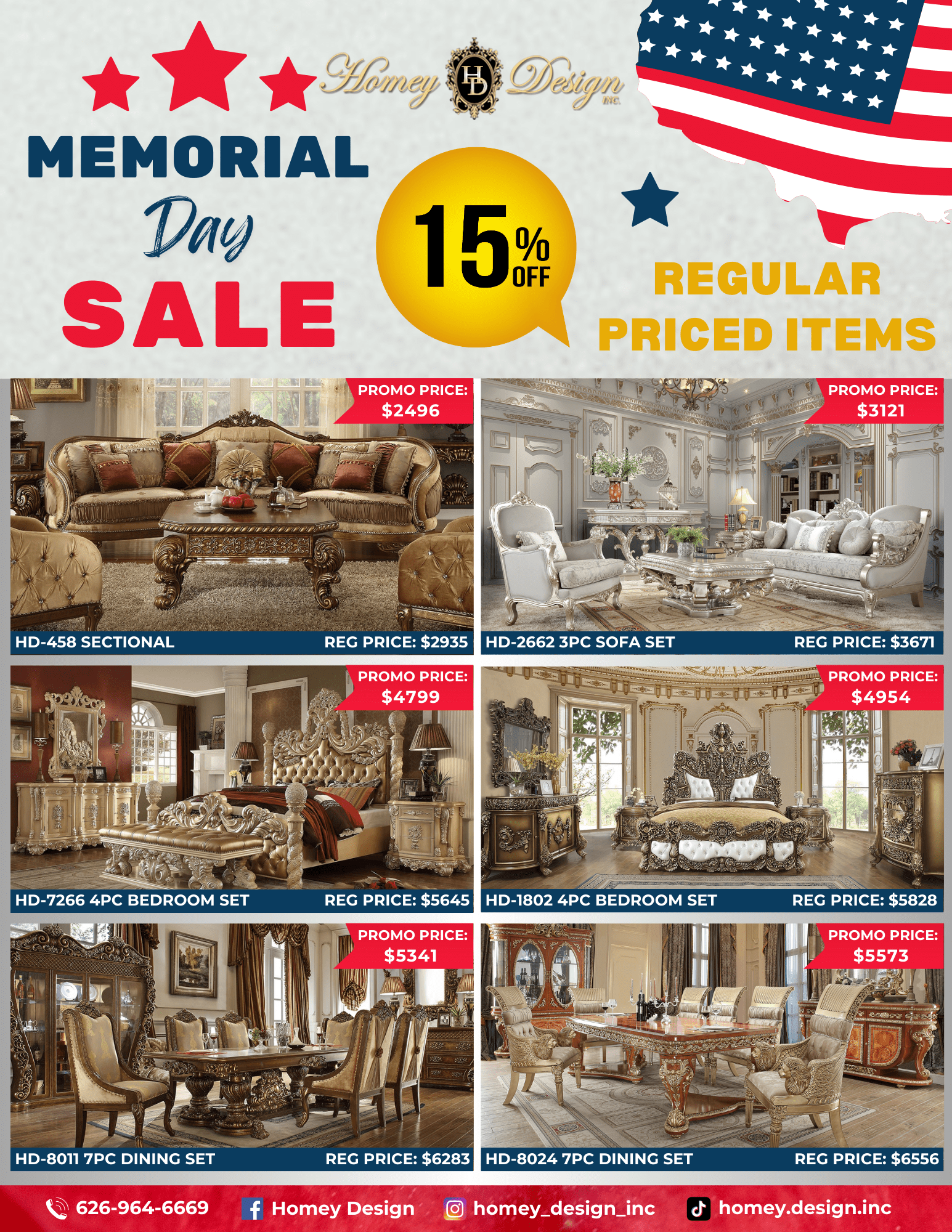 FLOOR MODEL PROMO – Homey Design Inc.