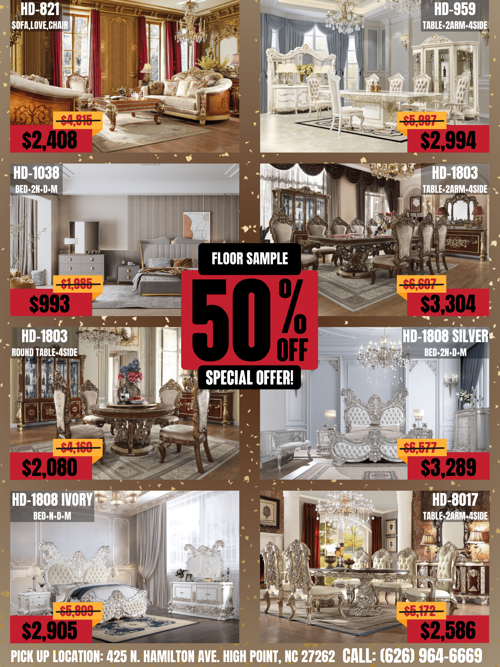 FLOOR MODEL PROMO – Homey Design Inc.