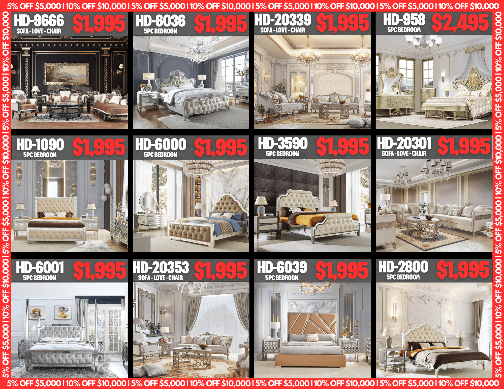 FLOOR MODEL PROMO – Homey Design Inc.