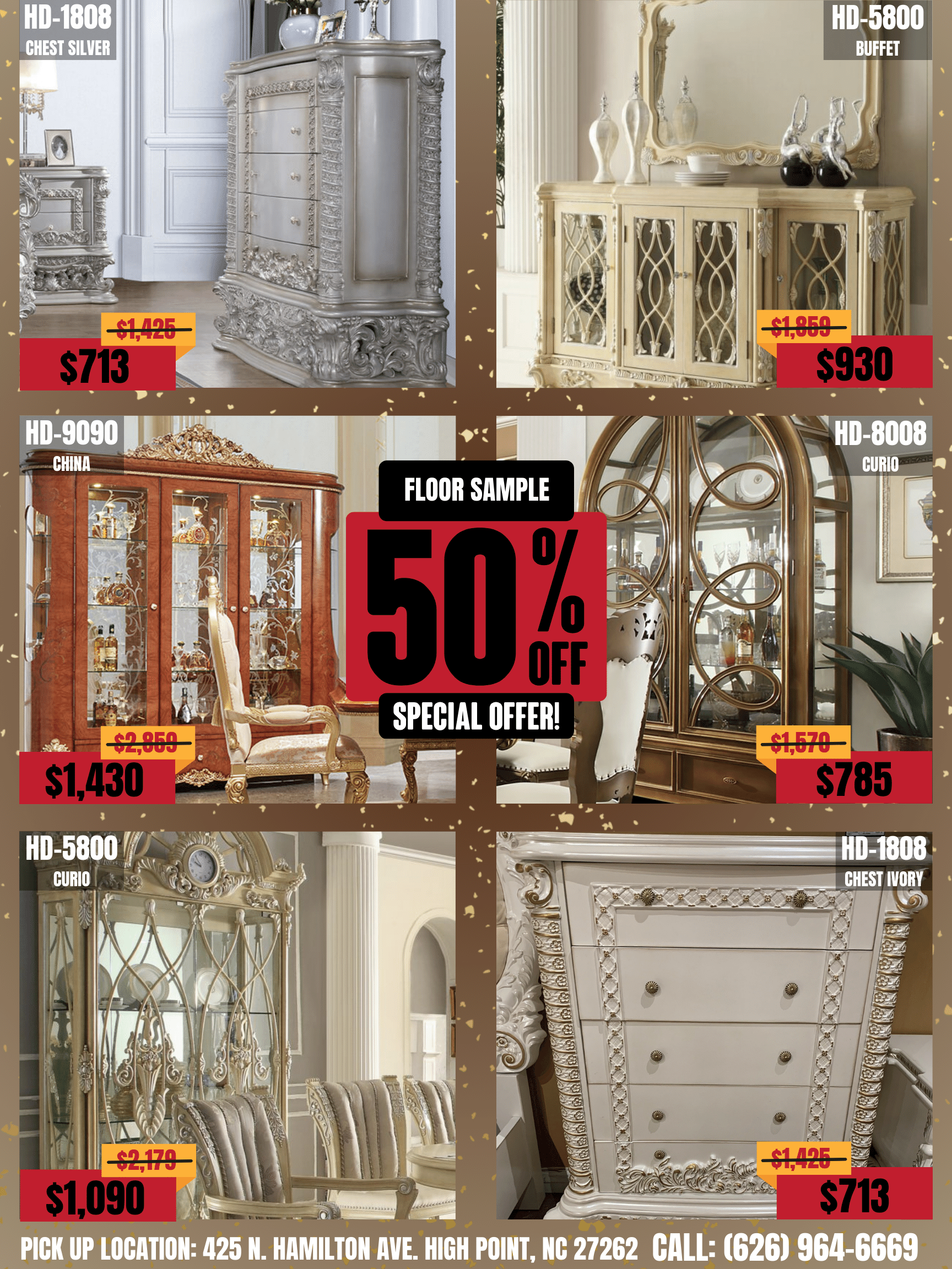 FLOOR MODEL PROMO – Homey Design Inc.