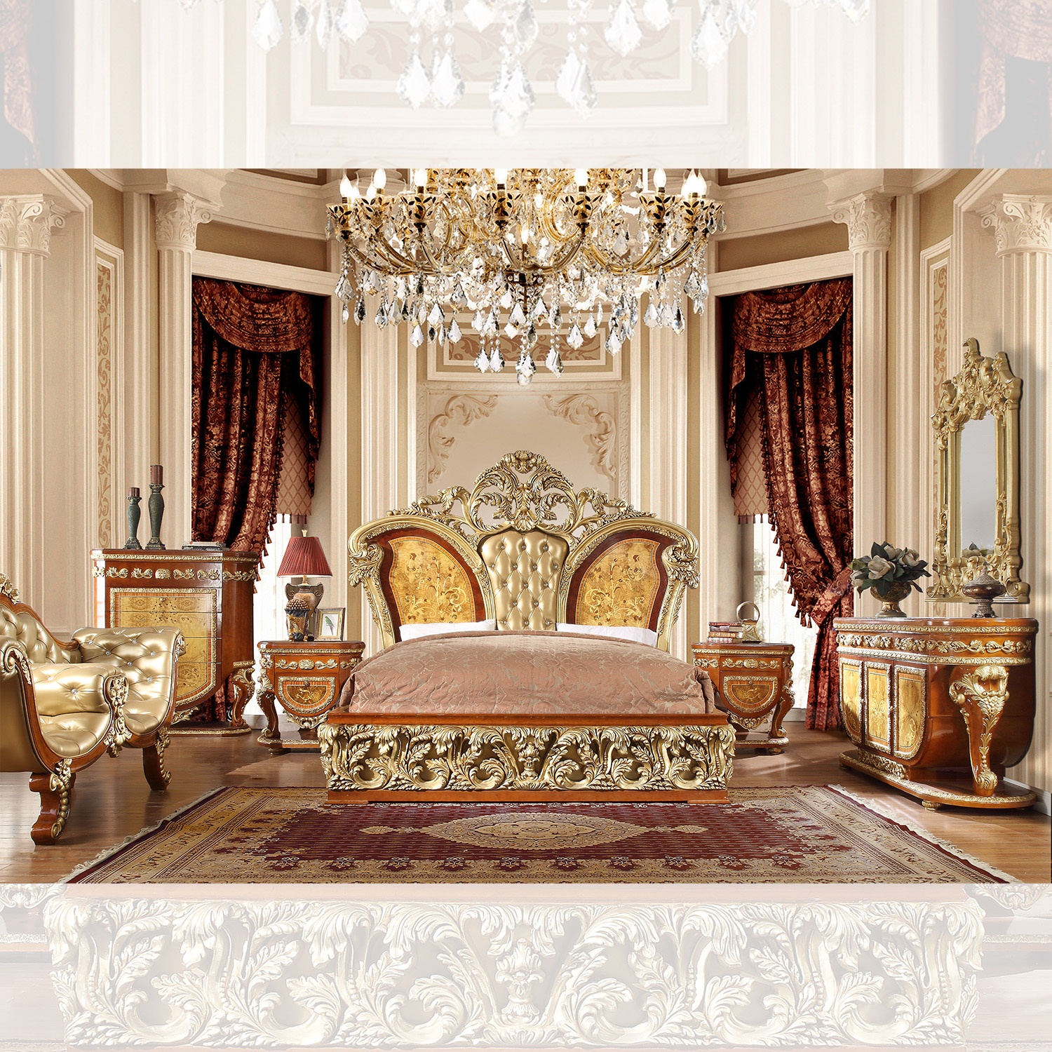 HD-6065 – 5PC BEDROOM SET – Homey Design Inc.