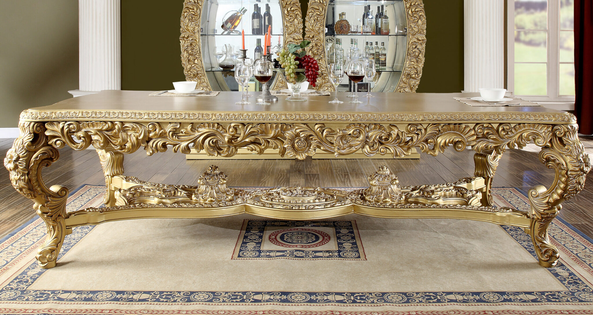 HD-8086 – 7PC DINING TABLE SET – Homey Design Inc.