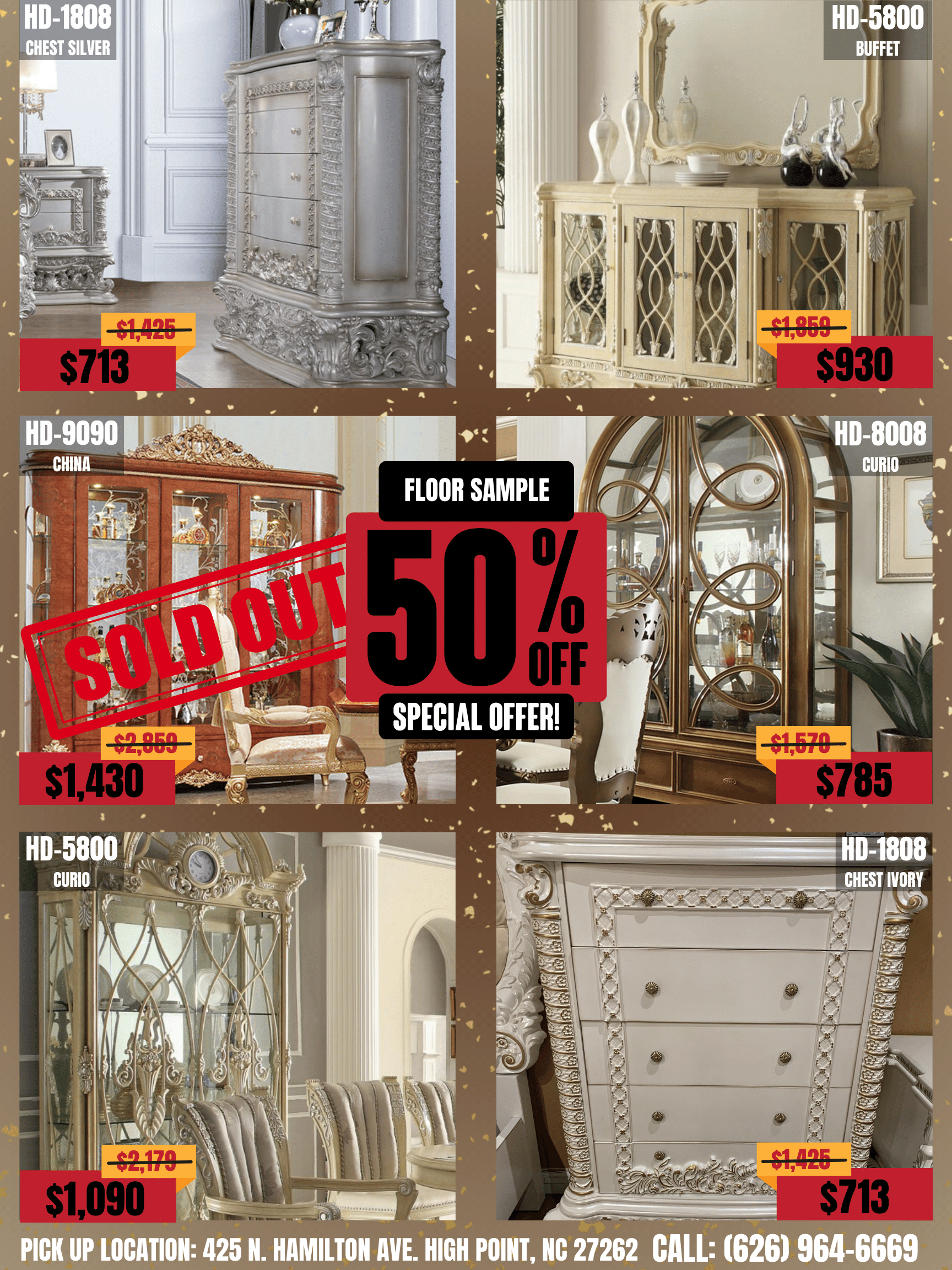 FLOOR MODEL PROMO – Homey Design Inc.