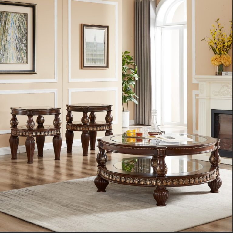 HD-998G – 3PC COFFEE TABLE SET – Homey Design Inc.