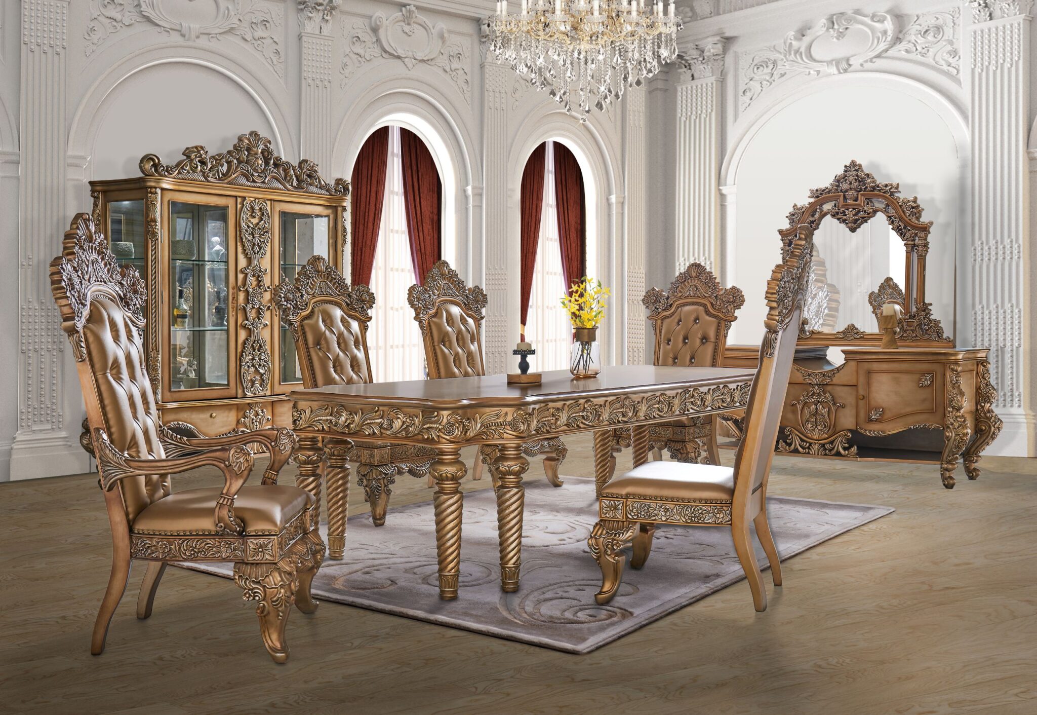 HD-1816 – 7PC DINING SET – Homey Design Inc.