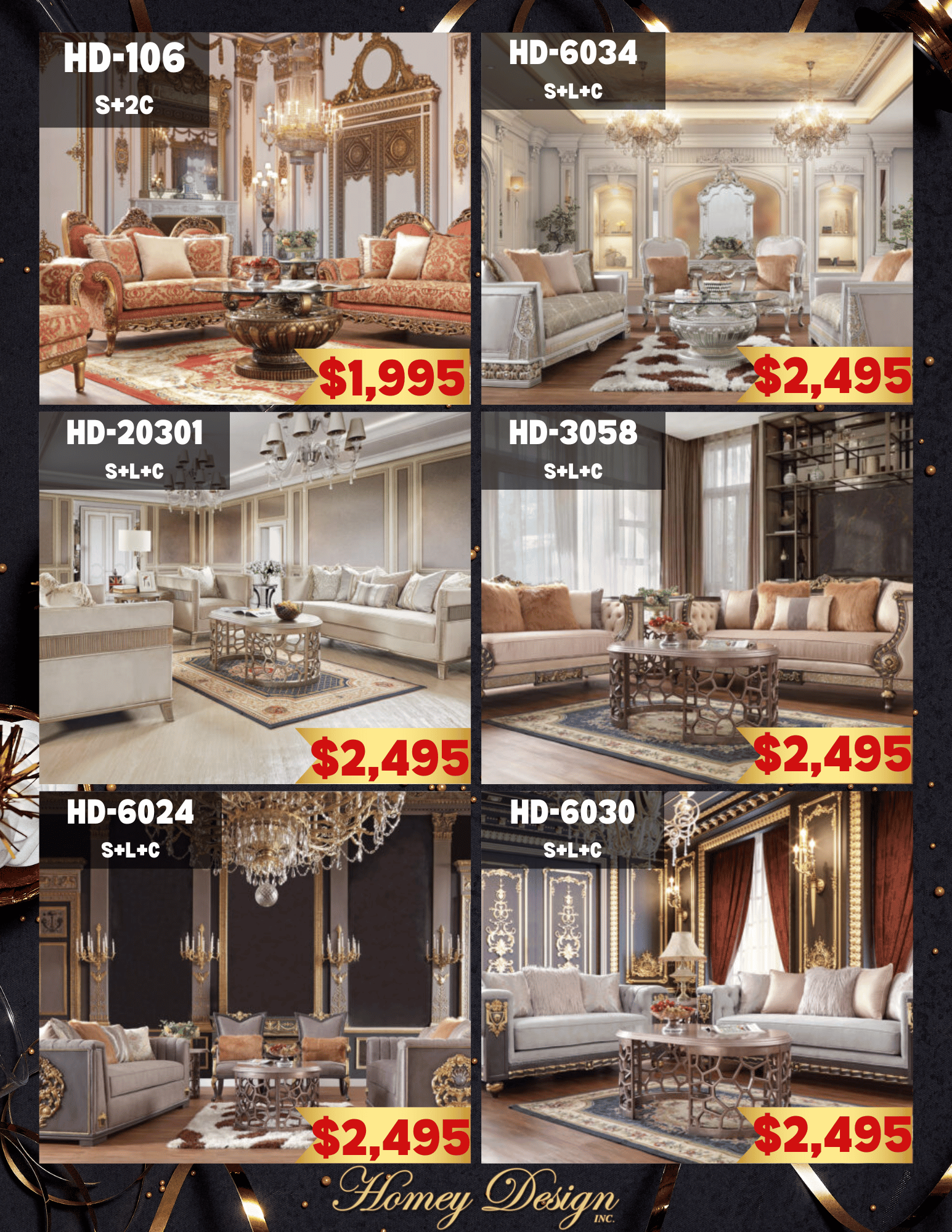FLOOR MODEL PROMO – Homey Design Inc.